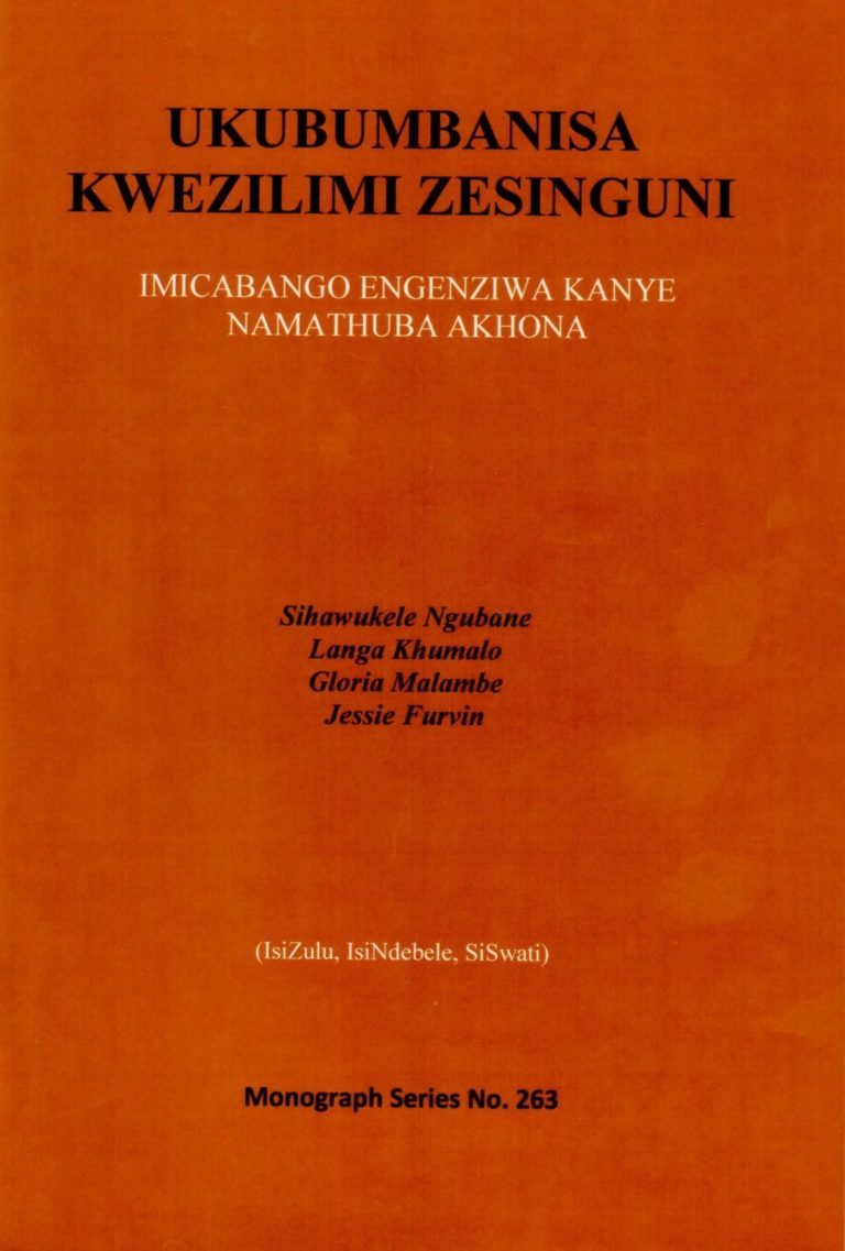 Ukuqakatheka kokuthuthukisa izilimi zomdabuko: Isibonelo ngesiZulu ...
